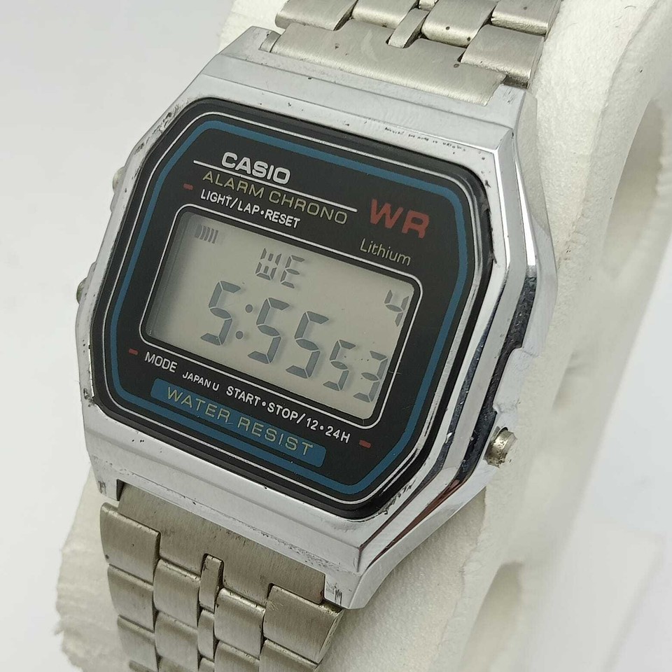 Casio 593 Quartz A159W Alarm Chrono Digital Vintage Men’s Watch | eBay