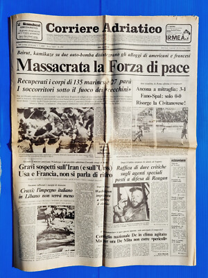 Adriatic Courier October 24, 1983 Beirut-Craxi-Anconitana-Civitanovese ...