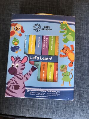 Baby Einstein Let's Learn 12 Board Books Kids Early Learning Board ...