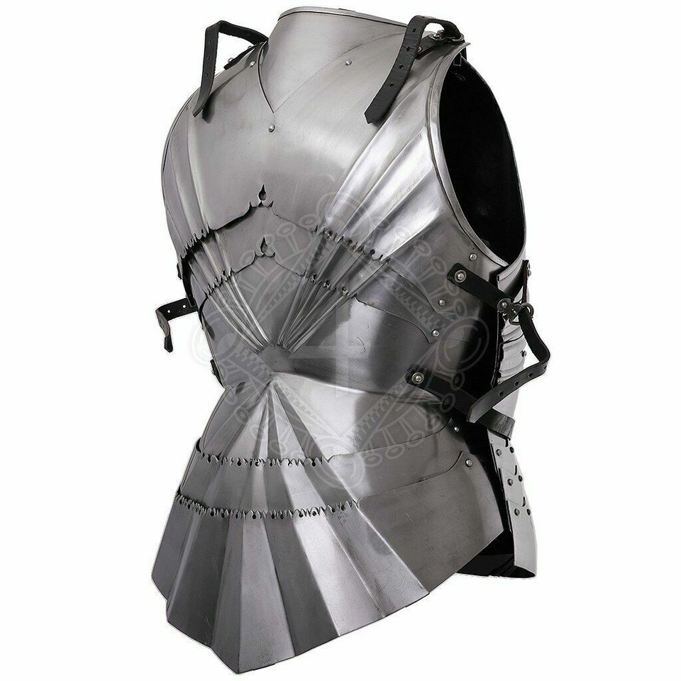 Medieval Larp Gothic steel cuirass made from metal Breast-Plate Armor ...