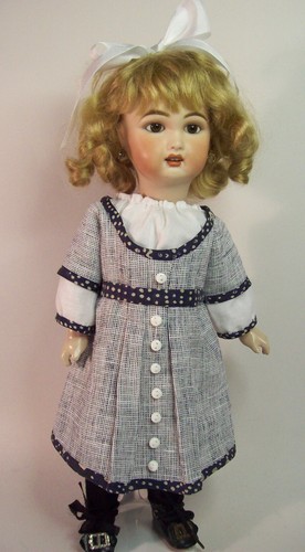 BLEUETTE 1913 Robe de Demi-saison avec guimpe handmade by DIANE GL LSDS ...