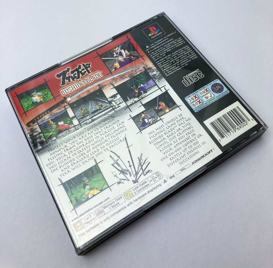 BUSHIDO BLADE (VGC!) - Sony PlayStation 1 Complete Game (PS1 PAL UK ...