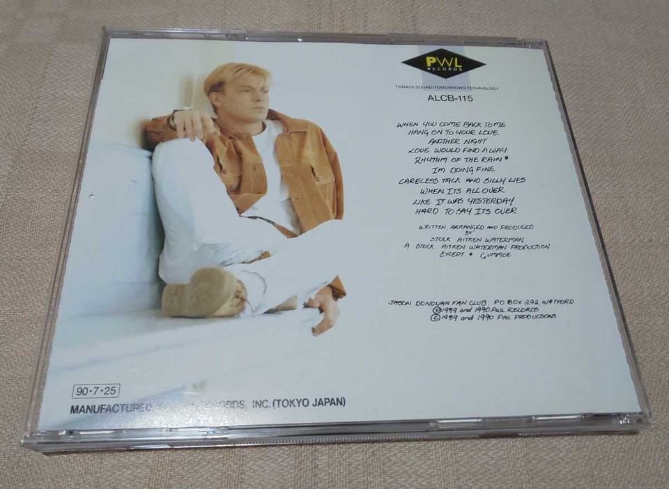 Jason Donovan/Jason Donovan Rainbow Crush: BETWEEN THE LINES PWL | eBay UK