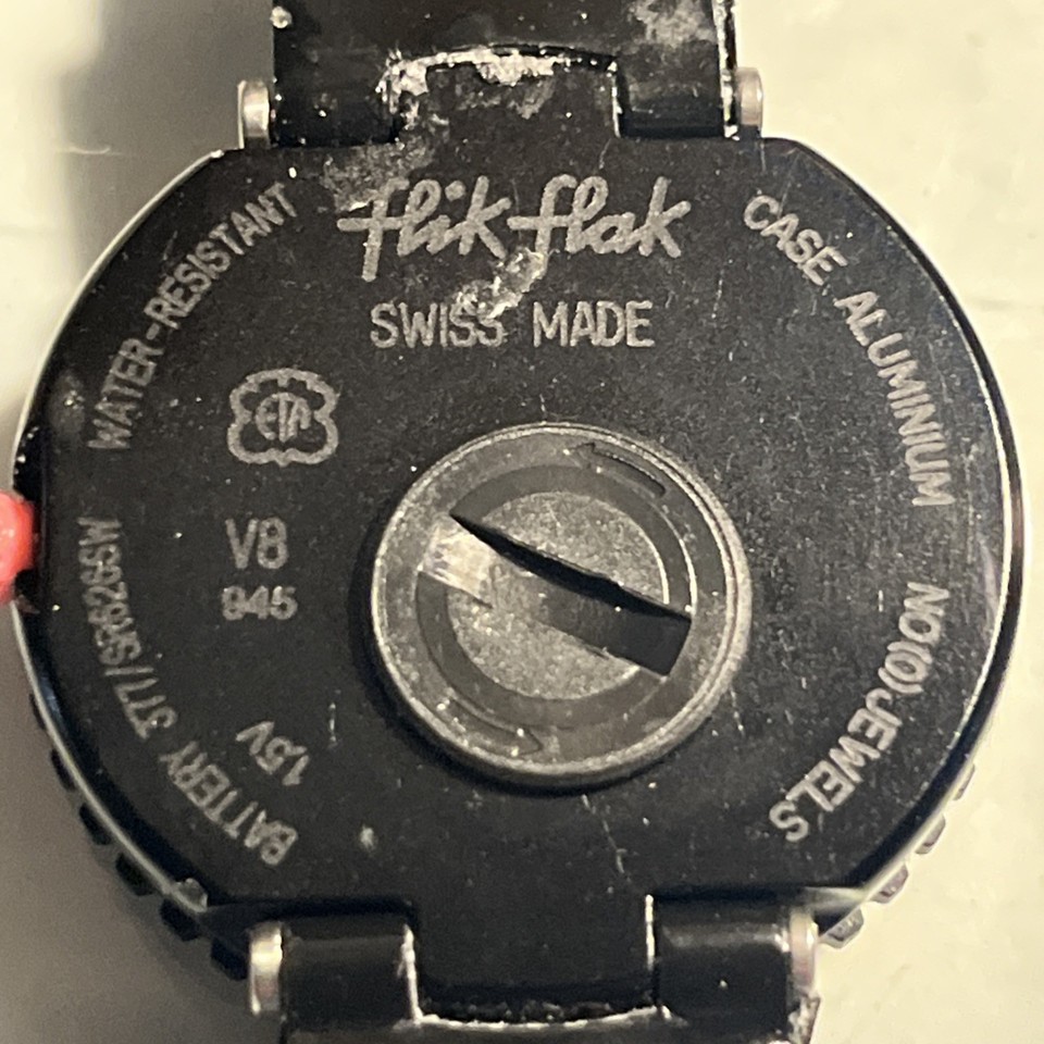 Flik Flak Hello Kitty Devilish Watch Swiss Made New Battery! | eBay