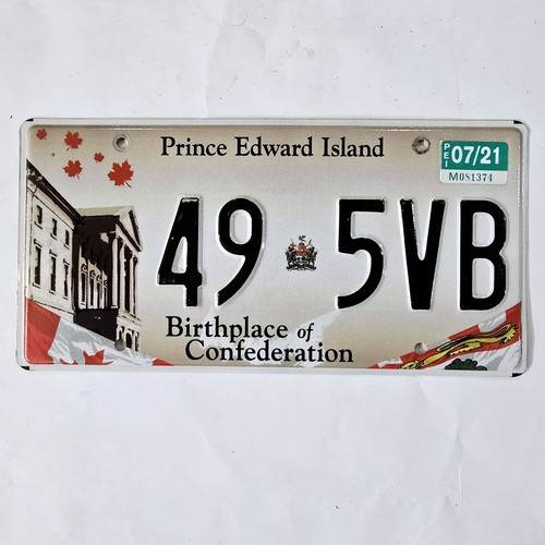 2021 PRINCE EDWARD ISLAND LICENSE PLATE 🔥FREE📬🔥 49 5VB ~ GRAPHIC ...
