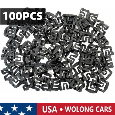100Pcs Trim Molding Clips for Ford E-150 Econoline E-250 Econoline 350 ...