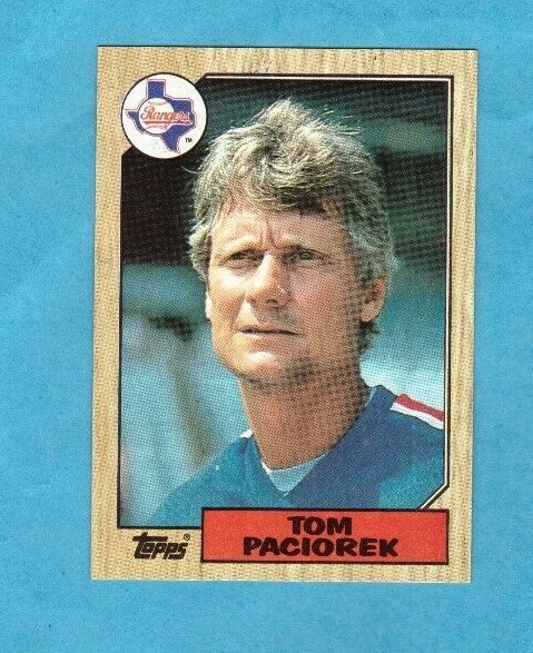 1987 topps baseball card #729 Tom Paciorek Rangers | eBay