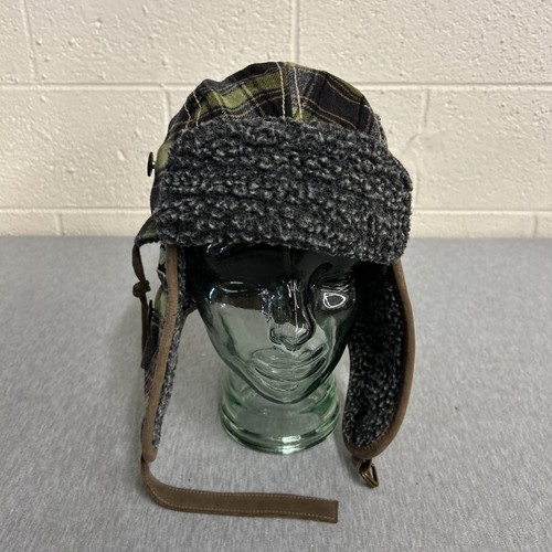 True Religion Plaid/Aztec Trapper Hat Lined Men's L/XL Aviator | eBay