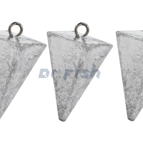 5pcs Fishing Pyramid Sinkers 1-8oz Lead Weights Surf Fishing Catfish ...