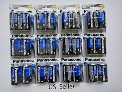 Wholesale lot 24 Pcs Panasonic size D Battery heavy Duty Battery 1.5v ...