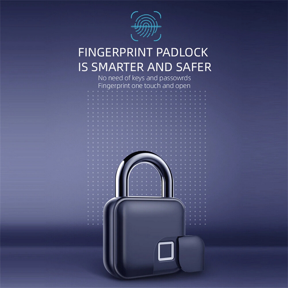 IP55 Waterproof Blue-tooth Fingerprint Padlock For Smart APP Keyless ...