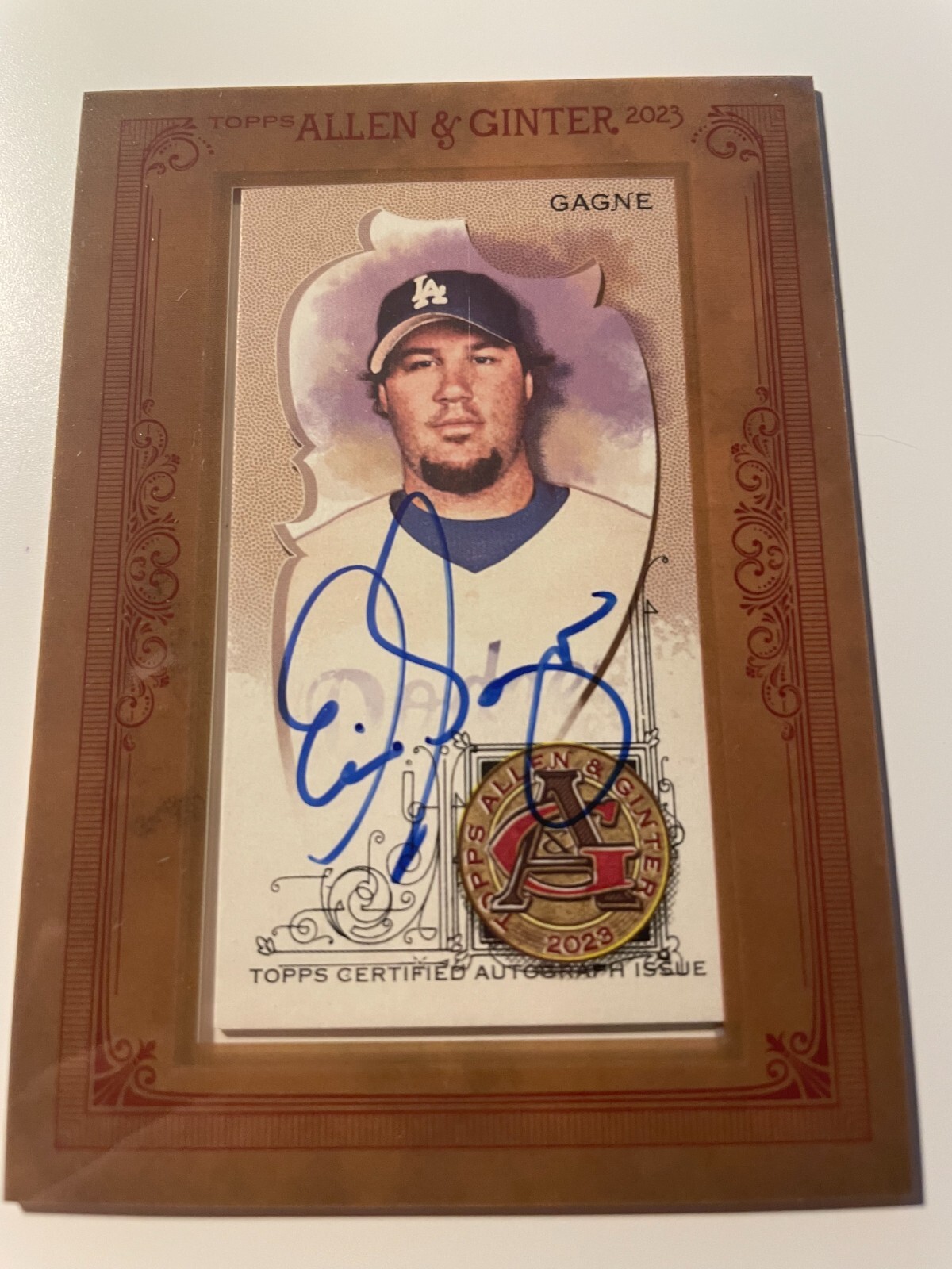 2023 Allen And Ginter Eric Gagne Framed Mini Auto Autograph SP Dodgers ...