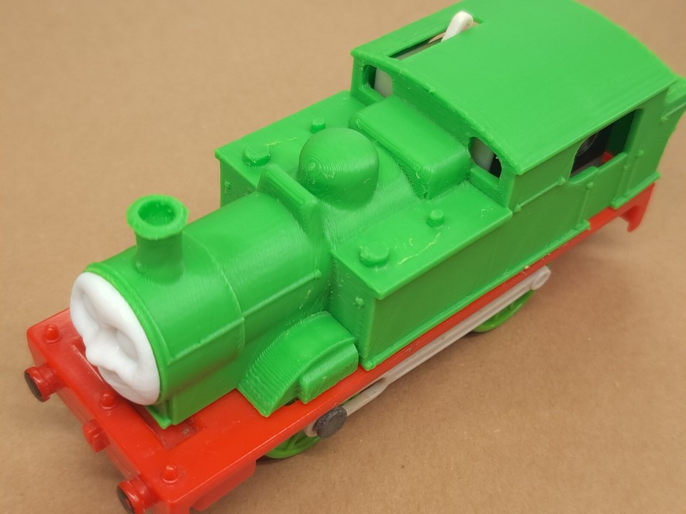 MISPRINT READ, Thomas Trackmaster White 3D Printed OLIVER Shell Custom ...