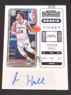 2022-23 Jordan Hall 148 RC Contenders Rookie Ticket Autograph San ...