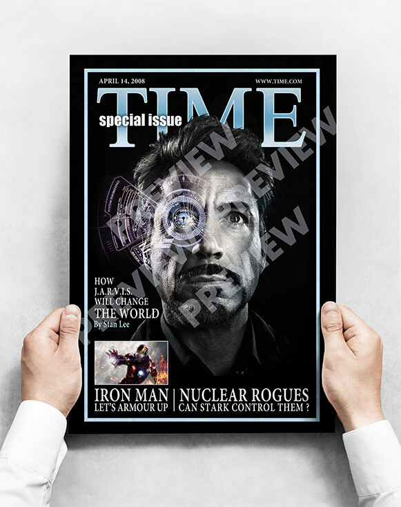 Tony Stark Time Magazine Cover