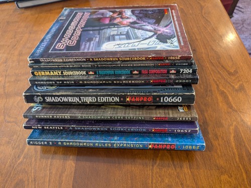 Lot Of 8 Shadowrun TTRPG Sourcebooks (Fanpro) | eBay