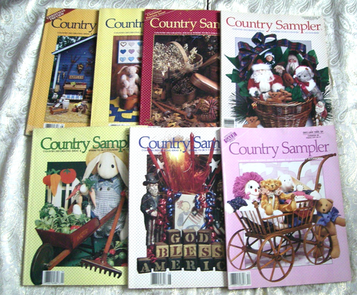 Vintage Country Sampler magazines lot 7 pcs 1989 - 1990 | eBay