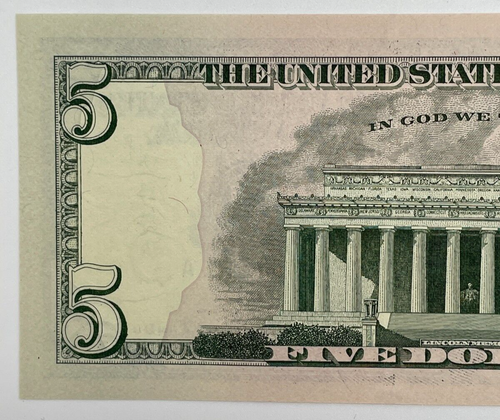 NEW Uncirculated Five Dollar Bills Series 2021 $5 Sequential Bank Notes ...