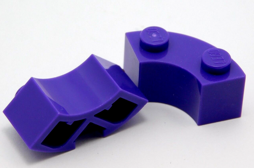 12 LEGO Dark Purple Corner Brick 2 x 2 Stud Notch ( 3063 85080 415417 ...