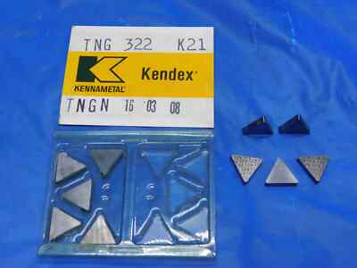 10pcs NEW KENDEX TNG 322 K21 CARBIDE INSERTS TNGN 16 03 08 160308 ...