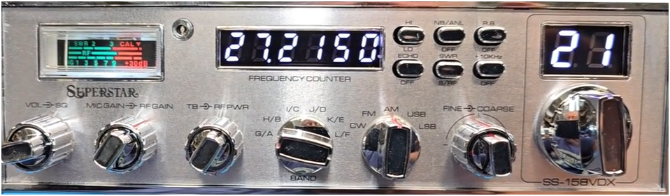 RANGER SS-158VDX Superstar AM/FM/SSB 10Meter Amateur Radio Frequency ...