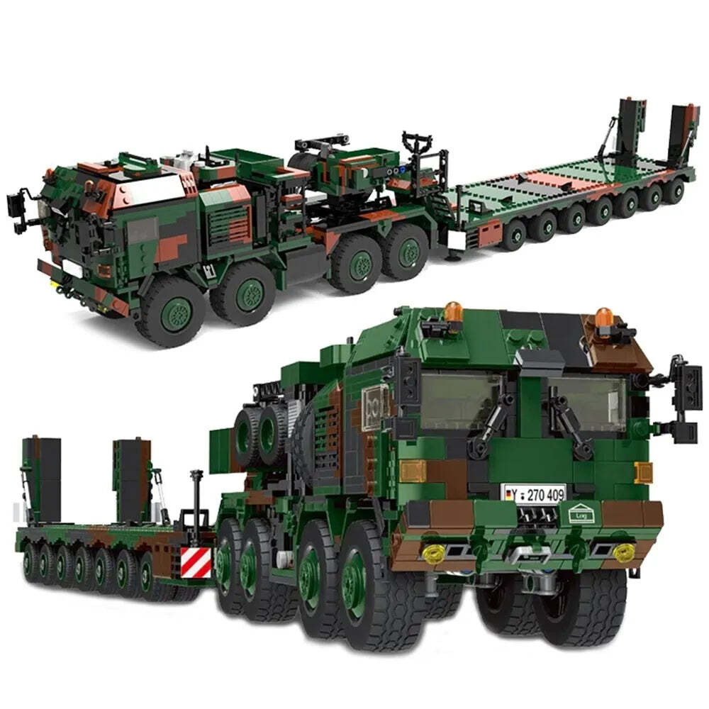 SLT Mammut Heavy Duty Tank Transporter Building Blocks Toy Set | eBay