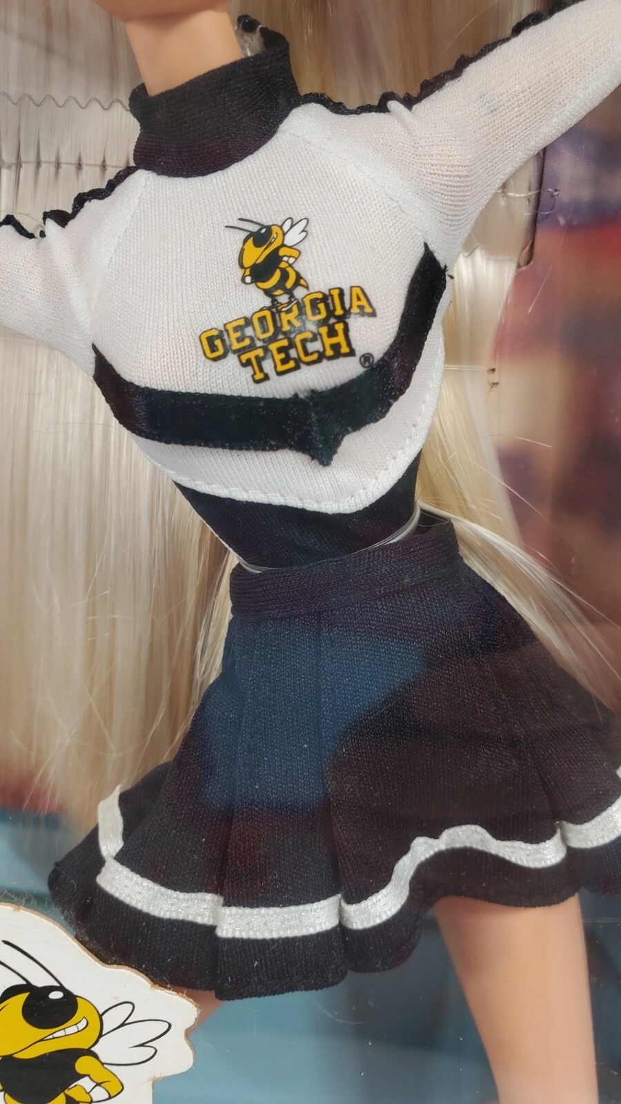 NEW 1996 University Barbie Special Edition GERORGIA TECH Cheerleader ...