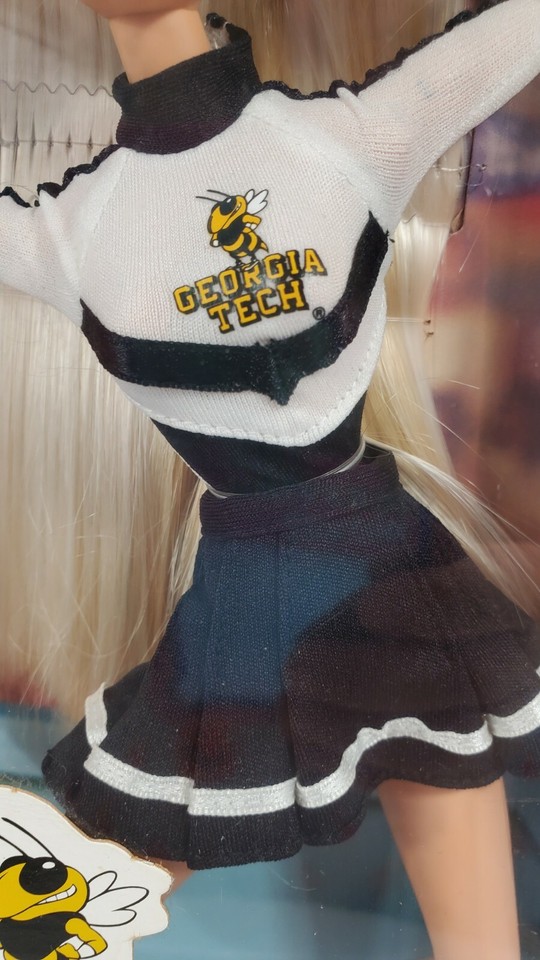 NEW 1996 University Barbie Special Edition GERORGIA TECH Cheerleader ...
