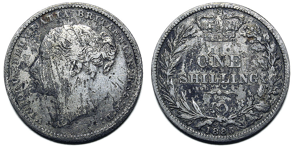 UK 1885 Victoria Shilling | eBay