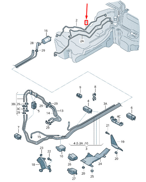 Audi 8E0-201-220-P | FUEL LINE for sale online | eBay