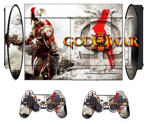 GOW 210 Skin Sticker for PS3 PS 3 Super Slim and 2 controller skins | eBay