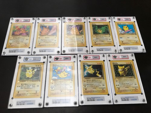 2000 Pokemon PIKACHU World Collection 9 card Complete Graded Set All ...