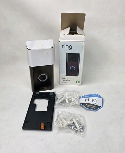 Ring Battery Doorbell 5F97F2 HD Video Venetian Bronze Open Box Read ...