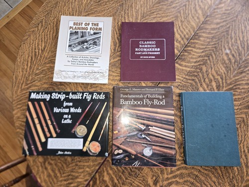 5 Technical Books Fly Rod Fishing Bamboo Rod Making Books Hardcover ...