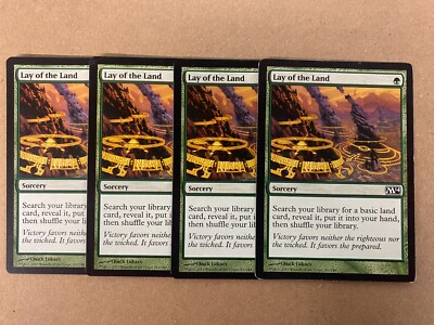 MTG 4x Lay of the Land Core Set 2014 M14 Pauper Magic the Gathering x4 ...