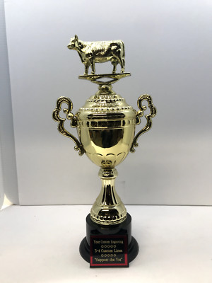 Brisket BBQ Cook-Off Cow Award Trophy 15" Free Custom Engraving ...