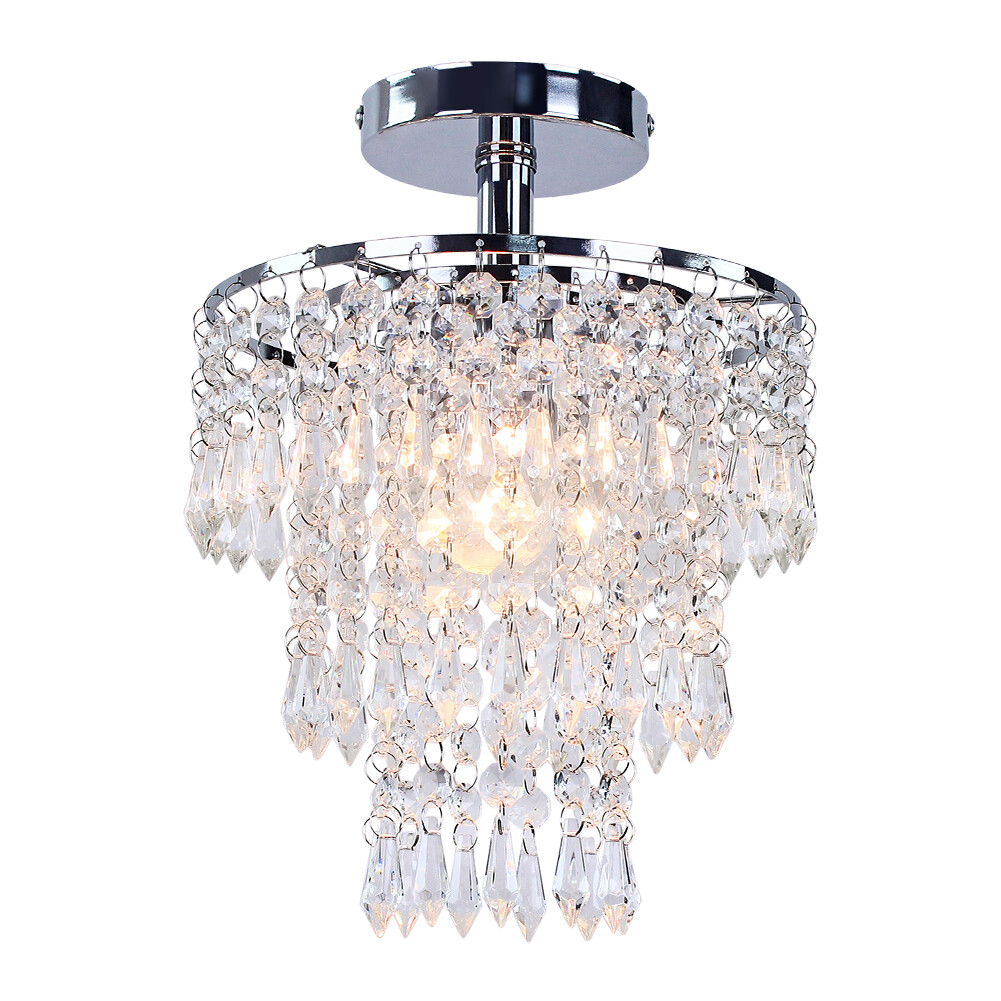 Modern Crystal Chandelier Ceiling Light Crystal Light Fixture for ...
