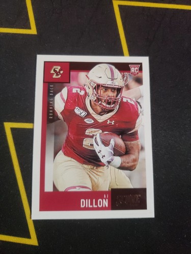 2020 Panini Score #371 AJ Dillon Rookie RC Boston College football card ...