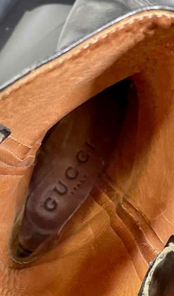 Vintage Gucci Italy Black Horsebit Motorcycle Boots Made in Vintage Gucci Italy Black Horsebit Motorcycle Boots Made in