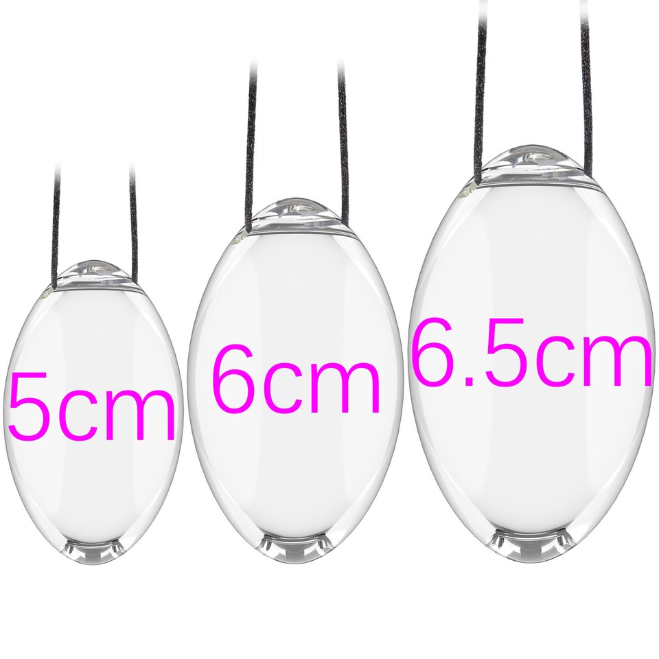Extra Large Glass Crystal Egg Anal Butt Plug Dildo G-spot for Men Women ...