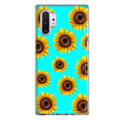For Samsung Galaxy Note 10 Plus Shockproof Hybrid Case, Sunflowers ...
