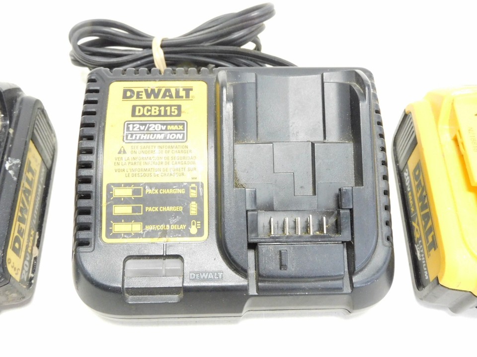Genuine Dewalt DCB204. DCB200 20V Batteries and DCB101 Charger | eBay