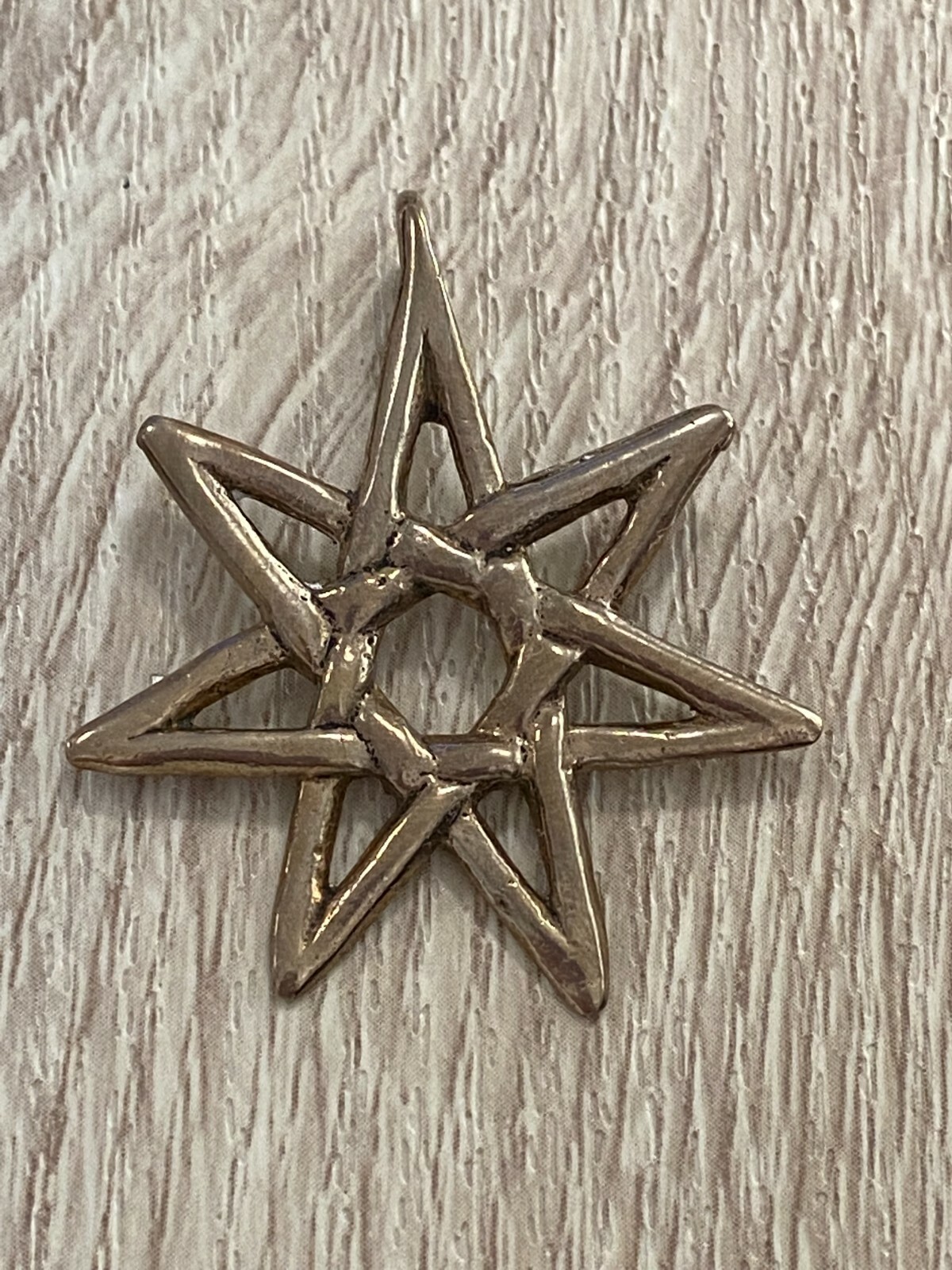 Fairy Star, 7 point star pendant bronze septagram heptagram fairy star ...