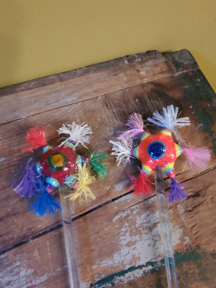 Mexican Folk Art Swizzle Stick Cocktail Drink Stir Paper Mache Pinata ...