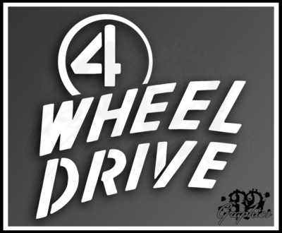 4 wheel drive decal off road decal fits car truck 4wd atv four | eBay