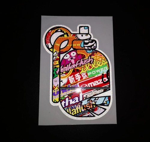 Hellaflush JDM Grenade Car Decal Sticker Graffiti 90mm Anime for Mazda ...