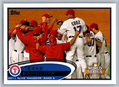 2012 Topps Baseball Card world Series Texas Rangers #217 | eBay