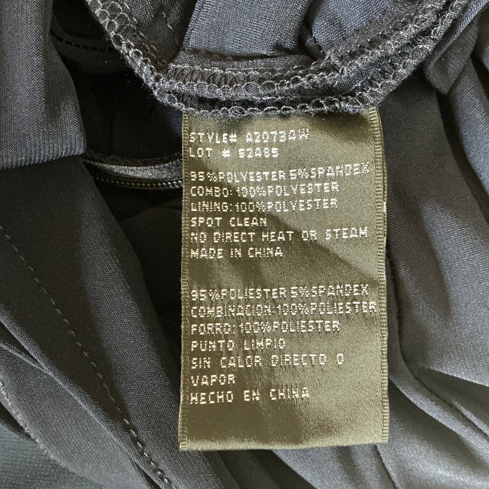 Betsy & Adam Women's Cocktail Dress Size 16W Blue Beaded Long Sleeve ...