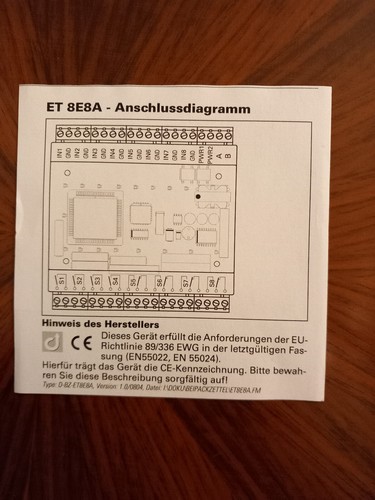 Schneider Intercom ET 8E8A Remote I/O Interface Modul - Neuware | eBay