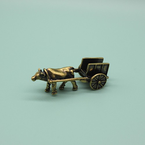 Solid Brass Cattle Figurine Small Statue Animal Figurines Toys House ...